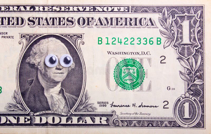 Dollar with big eyes stock photo. Image of earn, number - 88549780