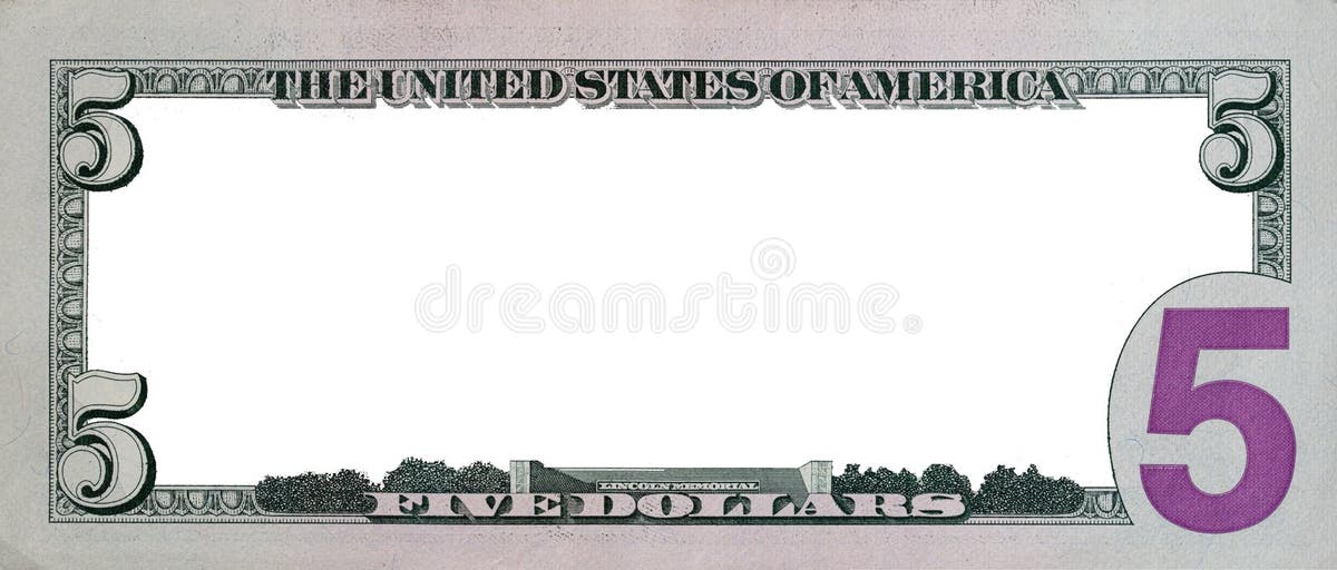 5 Dollar Bill Template Stock Photos - Free & Royalty-Free Stock Photos ...