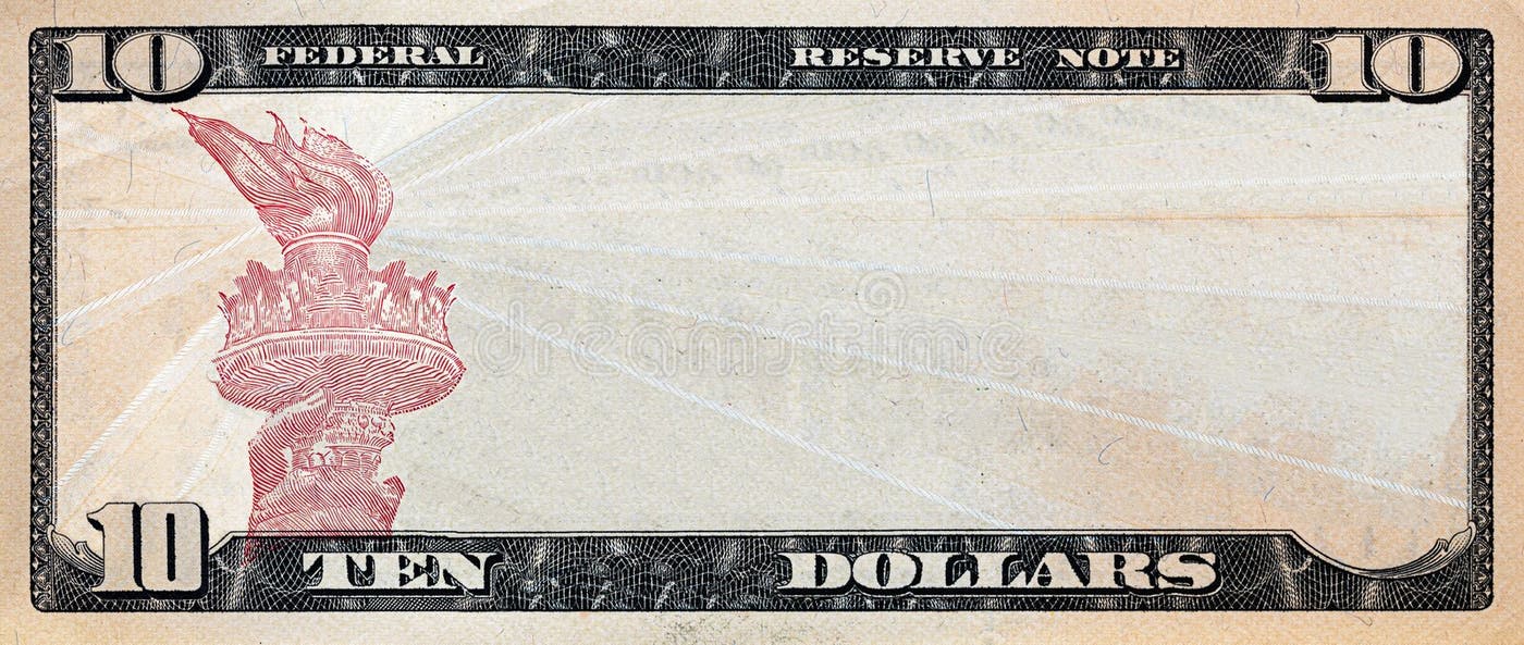Blank 10 Dollar Bill Stock Photos - Free & Royalty-Free Stock Photos ...