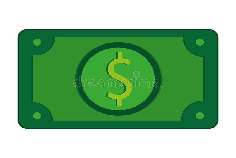 Dollar bill icon stock illustration. Illustration of icon - 73934777