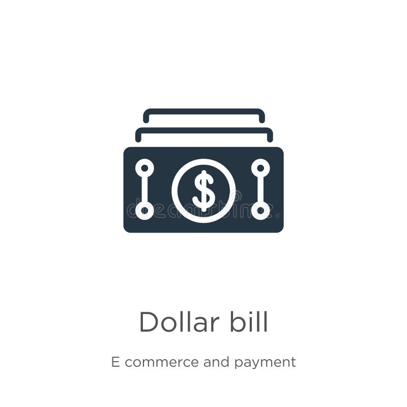 Dollar Bill Icon Vector. Trendy Flat Dollar Bill Icon from E Commerce ...