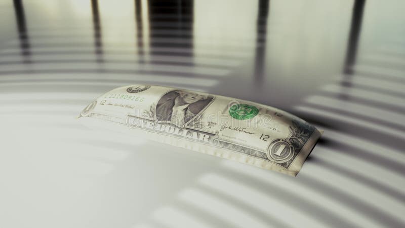 Dollar Bill Inflating, Visually Representing the Concept of Monetary ...