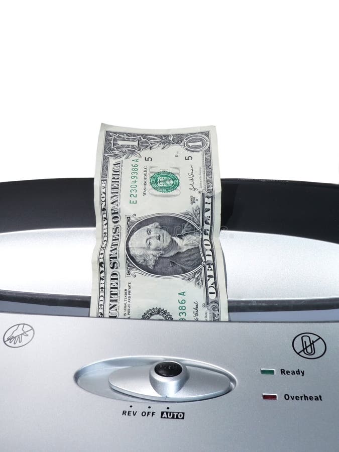 Dollar bill shredding 2 stock photo. Image of shredding - 2399734