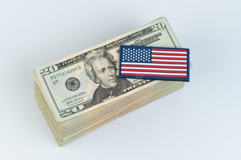 20 Dollar Bill Stack of Money Stock Photo - Image of text, bill: 284606536