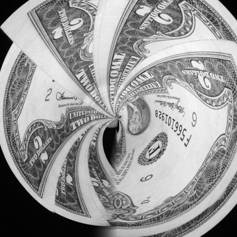 Money Swirl Of 1 Dollar Bills Stock Image - Image of change, credit ...