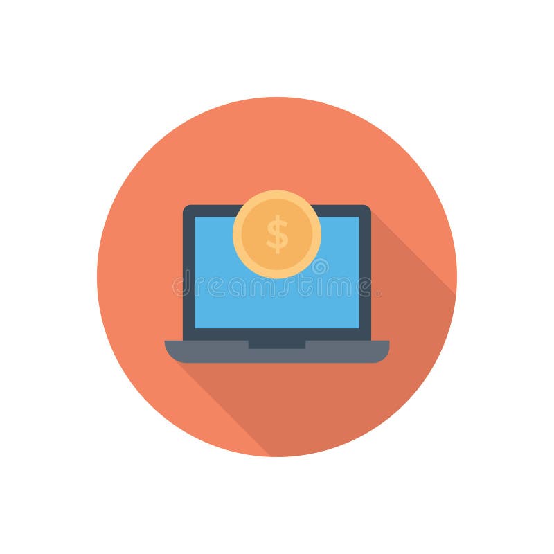 Dollar Vector Flat Colour Icon Stock Vector - Illustration of cash ...