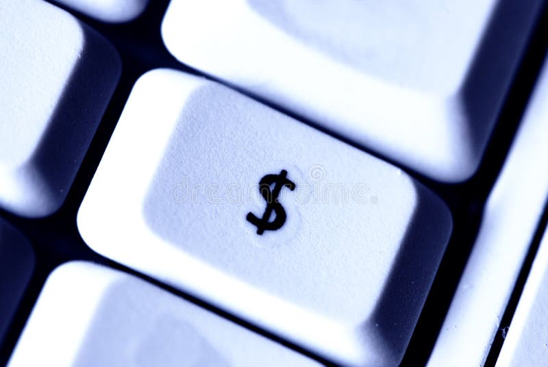Dollar Sign on Computer Keyboard Stock Photo - Image of accessory ...