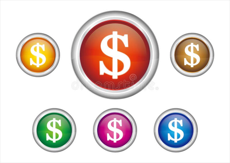 Dollar sign icon stock vector. Illustration of isolated - 13226065