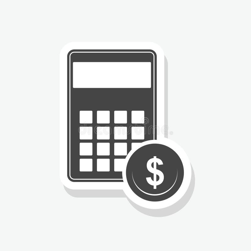 Calculator Icon on Dark Background Stock Vector - Illustration of ... Calculator Icon on Dark Background Stock Vector - Illustration of ...