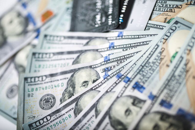Dollar Cash and Credit Cards Stock Photo - Image of dollars, banking ...