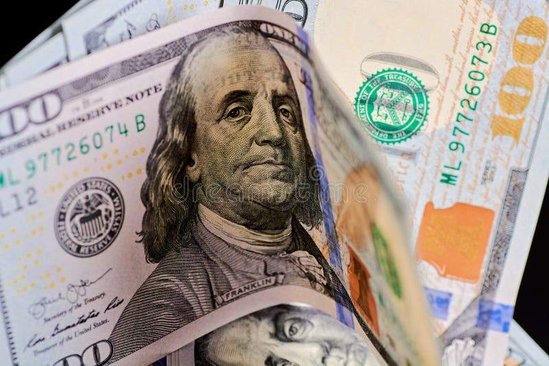 Dollar Cash Money Close Up in Large Numbers Stock Photo - Image of heap ...