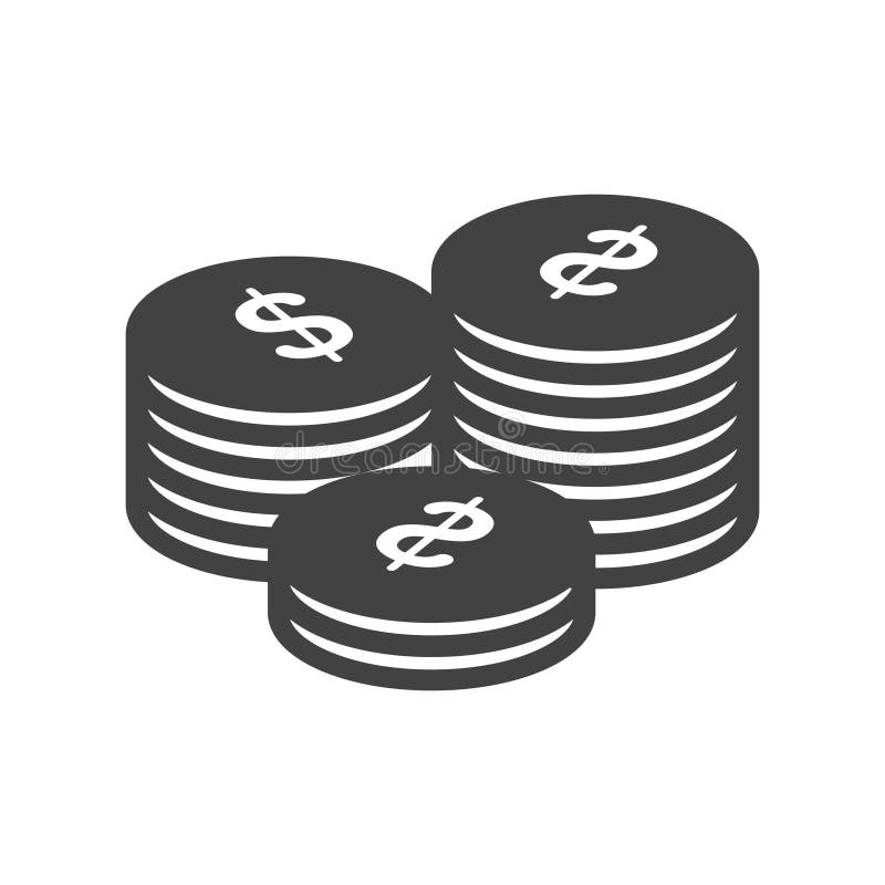 Dollar Cents Icon Single Coin, Vector Penny Design Element Isolate ...