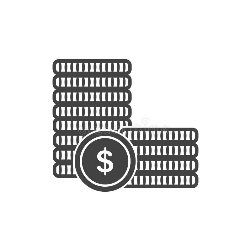 Dollar Cents Icon Single Coin, Vector Penny Design Element Isolate ...