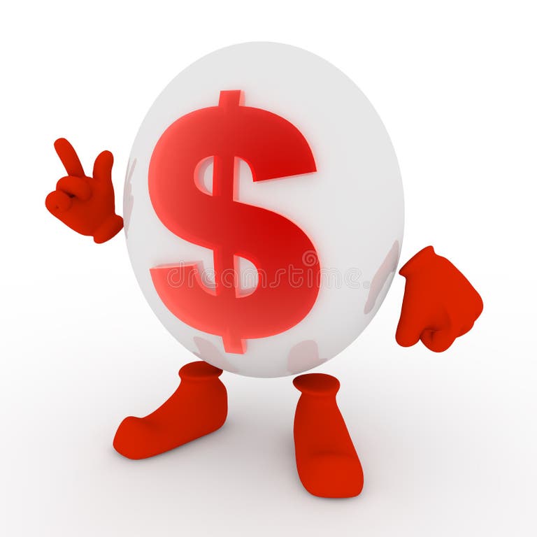 Dollar Character stock illustration. Illustration of america - 21907481