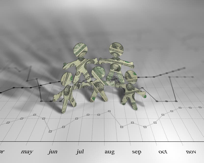 Dollar chart stock illustration. Illustration of economics - 1741035