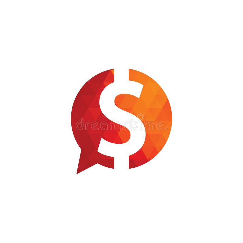 Dollar Chat Logo Design. Money Talk Logo Icon Stock Vector ...