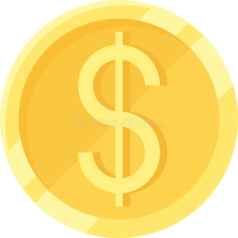 Dollar Coin, Dollar is the Name of More Than 20 Currencies Stock Vector ...