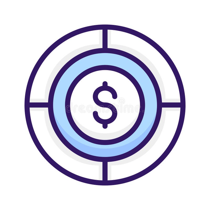 A Box with Dollar Coin Depicting Trendy Icon of Funding, Donations, or ...