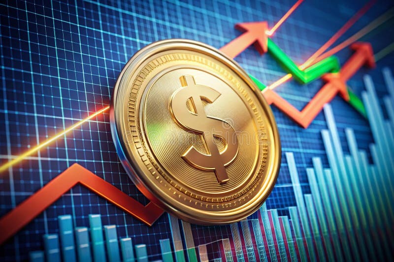 Dollar Coin Value Fluctuation Visualizing Financial Growth and Loss ...