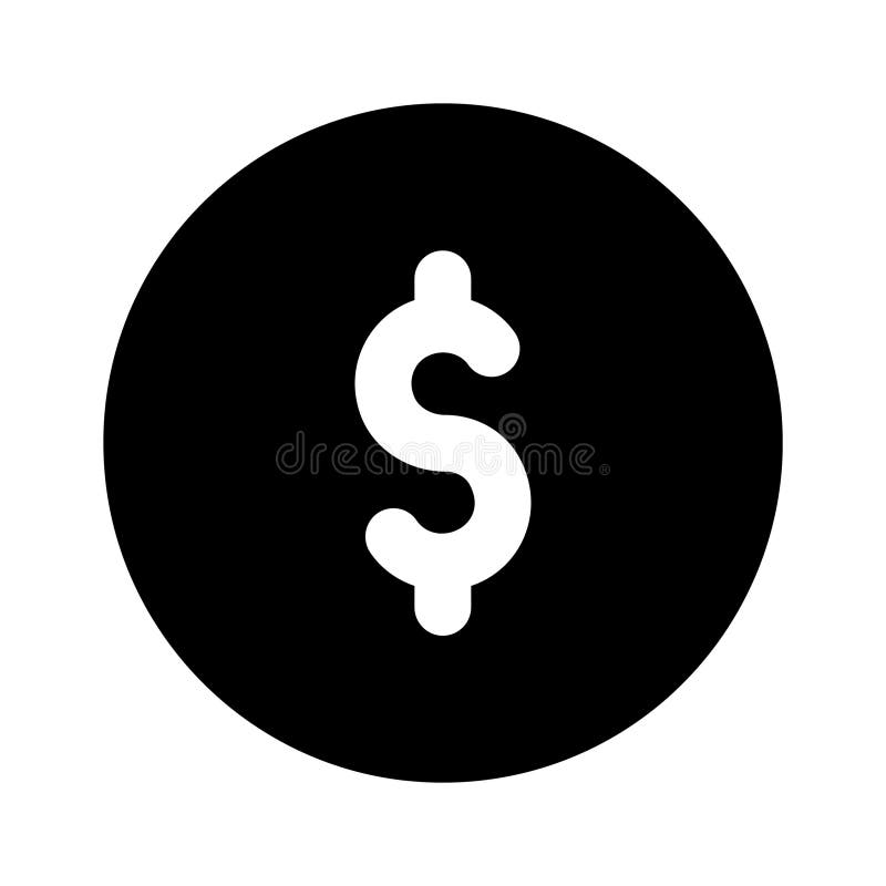 A Box with Dollar Coin Depicting Trendy Icon of Funding, Donations, or ...