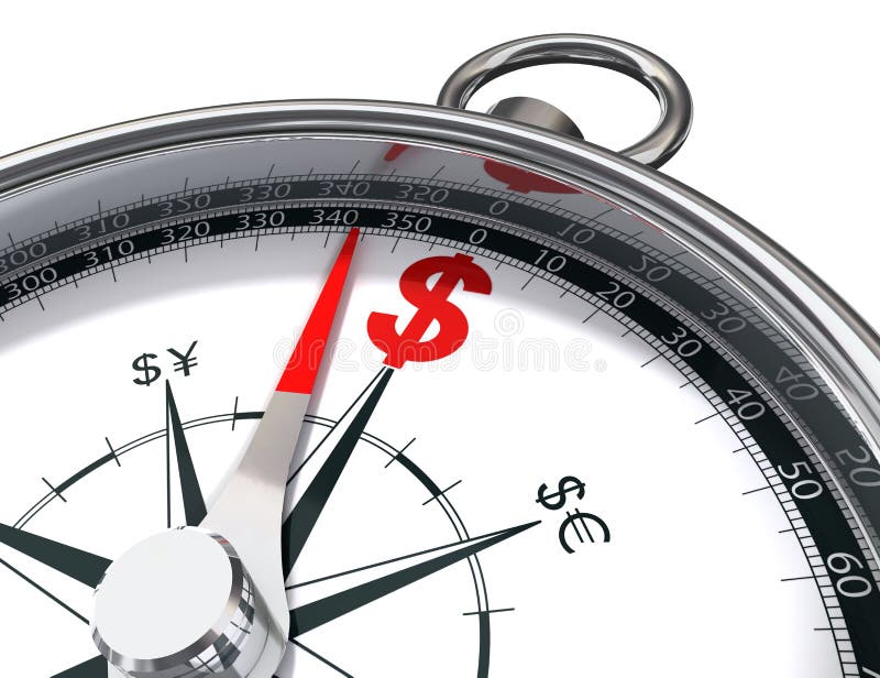Dollar compass stock illustration. Illustration of compass - 21180435