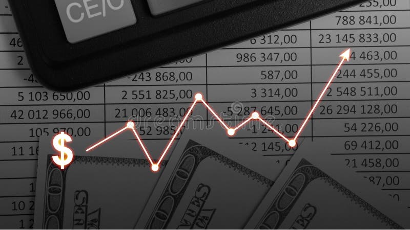 Dollar Currency Growth Concept with Up Arrow Graph Stock Image - Image ...