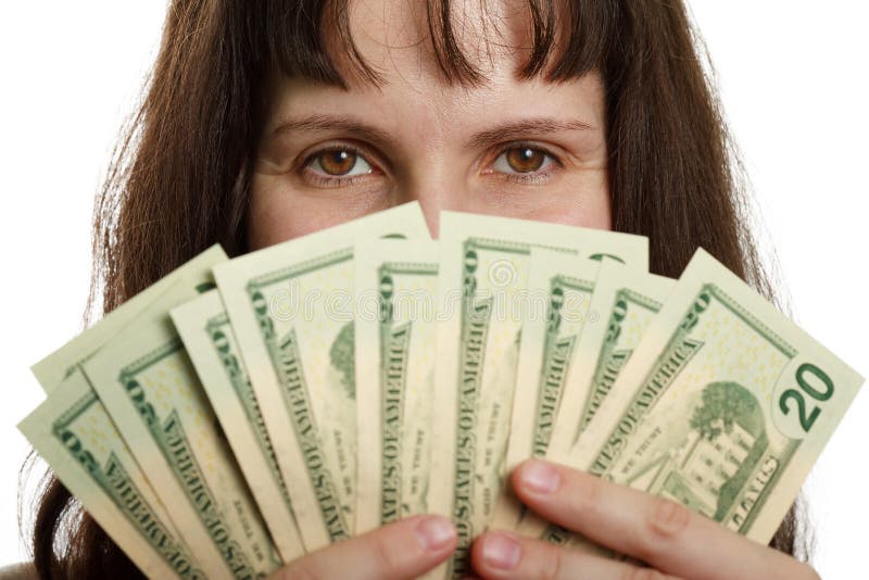 Dollar currency in hand stock photo. Image of businesswoman - 17422310