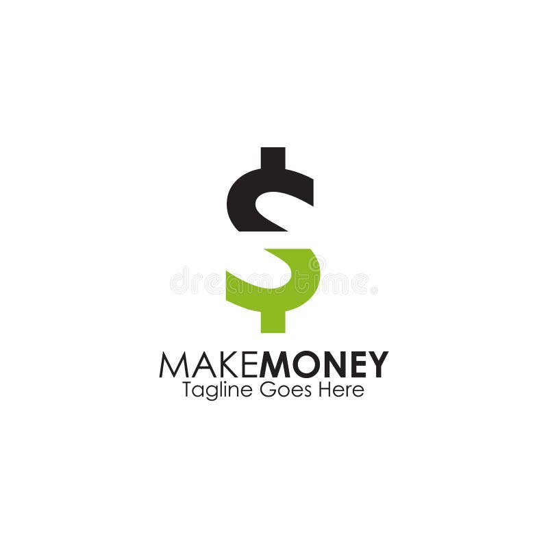 Dollar Currency Icon Logo Design Template Stock Vector - Illustration ...