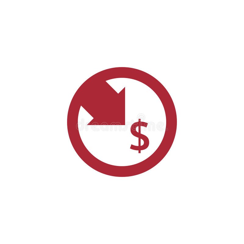 Cost Reduction Icon Arrow Down Dollar Sign Stock Illustrations – 1,160 ...