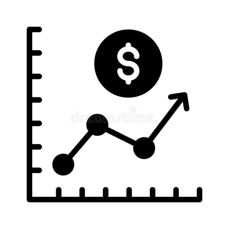 Dollar with Diagram Denoting Concept Icon of Financial Chart, Business ...