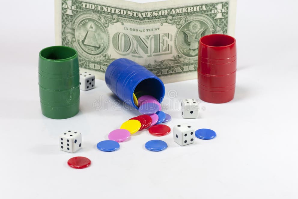 Dollar and dice stock photo. Image of dollar, money, chip - 19169124