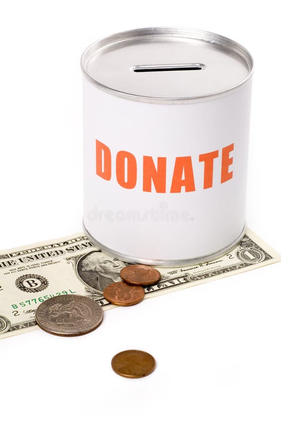Dollar and Donation Box stock photo. Image of donate, slot - 3073830