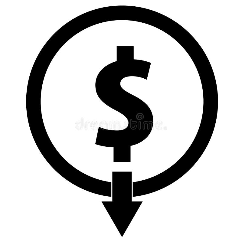 Cost Reduction Icon Arrow Dollar Sign Stock Illustrations – 1,445 Cost ...
