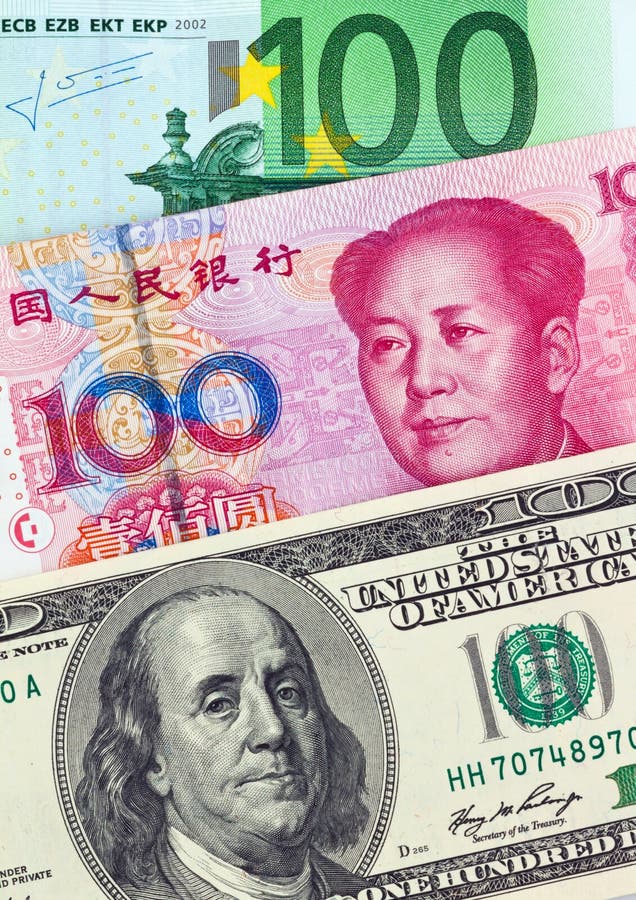Dollar, euro banknotes stock photo. Image of renmin, advantage - 16942054