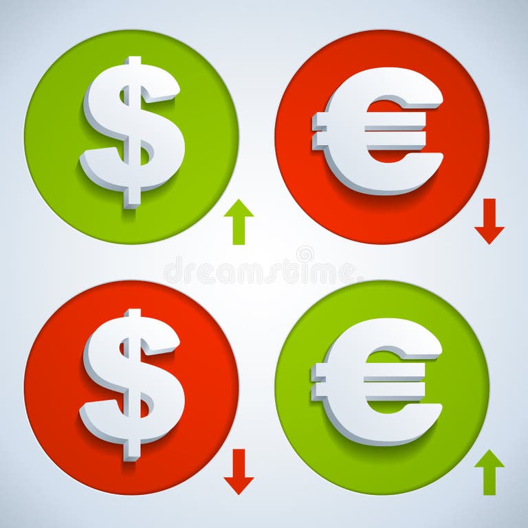 Euro Dollar Sign Graph Stock Illustrations – 5,682 Euro Dollar Sign ...