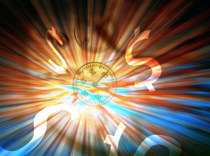 Dollar explosion stock illustration. Illustration of bill - 6618485