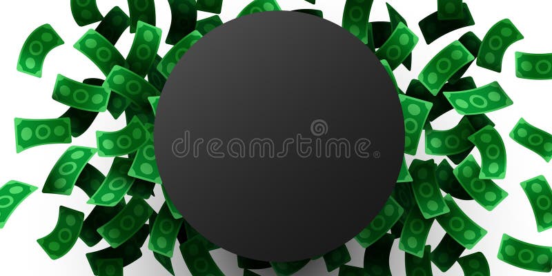 Dollar Falling Rain. Money Frame Wallpaper, Flying Cash Shower ...