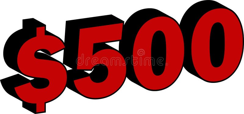 $500 Bill Clip Art