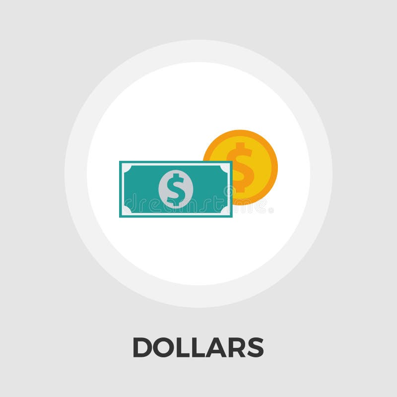 Dollar icon stock vector. Illustration of economy, color - 26915202