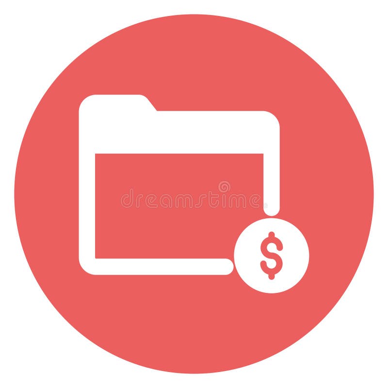 Dollar Folder Isolated Vector Icon Which Can Easily Modify or Edit ...