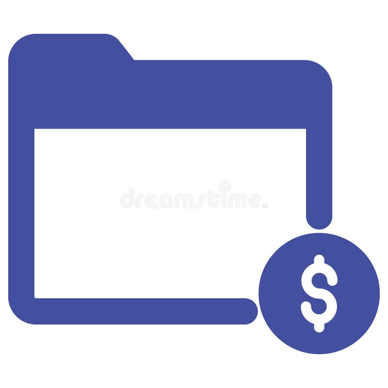 Dollar Folder Isolated Vector Icon Which Can Easily Modify or Edit ...