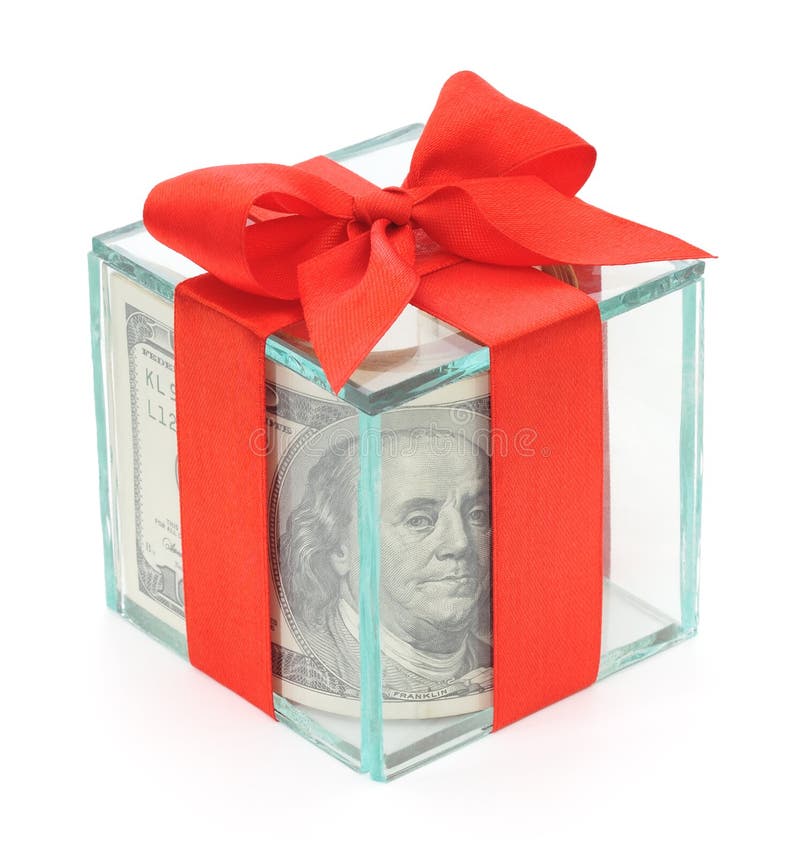 Dollar gift stock photo. Image of dollar, currency, paper - 42339406