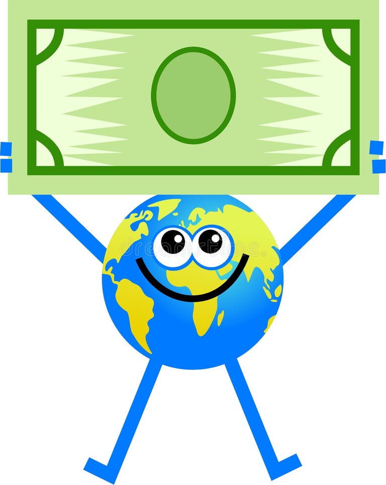 Cartoon Globe Money Stock Illustrations – 2,110 Cartoon Globe Money ...