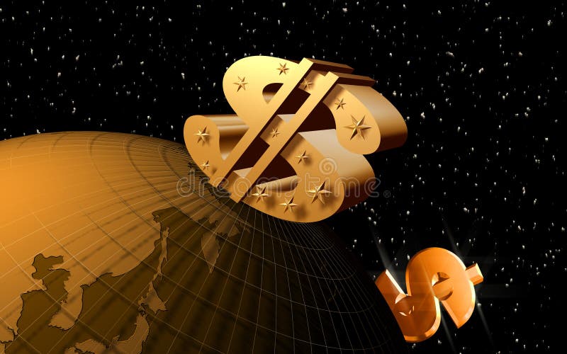 Dollar Signs Background Fading Stock Illustration - Illustration of ...