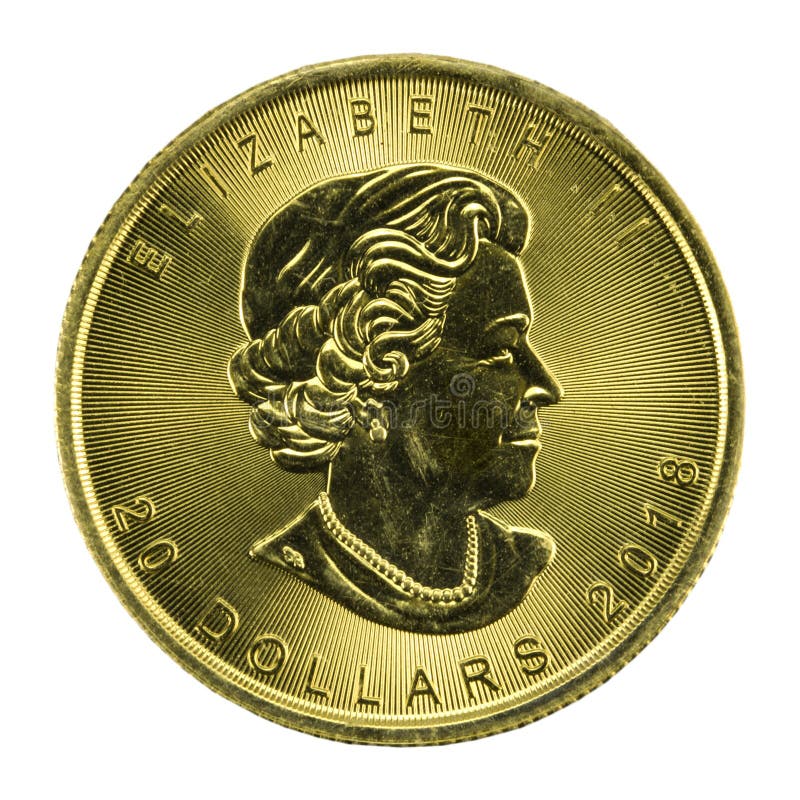 Gold Coin on a White Background Stock Photo - Image of investment, gold ...