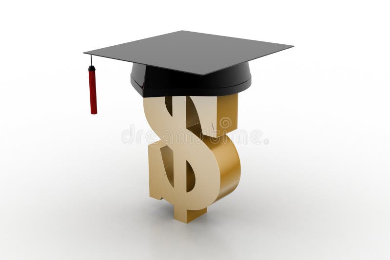Dollar with Graduate Hat, Graduation Hat on Gold Dollar Sign Icon or ... Dollar with Graduate Hat, Graduation Hat on Gold Dollar Sign Icon or ...