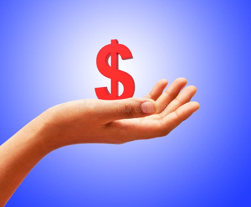 Dollar in hand stock image. Image of girl, success, money - 22832469
