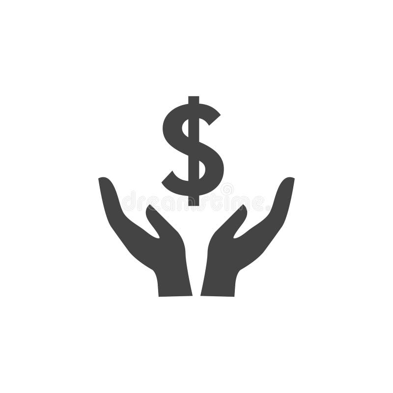Dollar Hand Icon Graphic Design Template Vector Stock Vector ...
