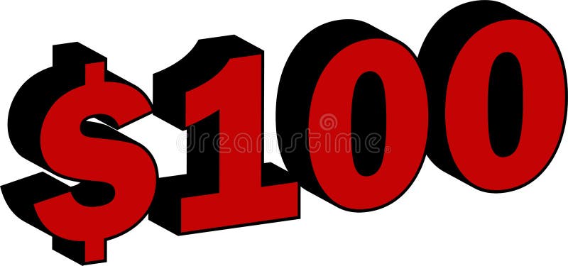 $10 Dollar Ten Price Symbol Red Stock Illustration - Illustration of ...