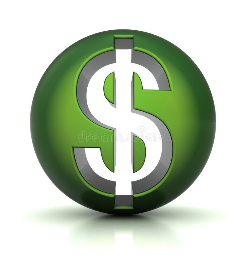 Button Icon: Dollar stock illustration. Illustration of graphics - 17211846